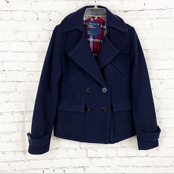 American Eagle Outfitters | Jackets & Coats | Navy Blue Short Coat From ...